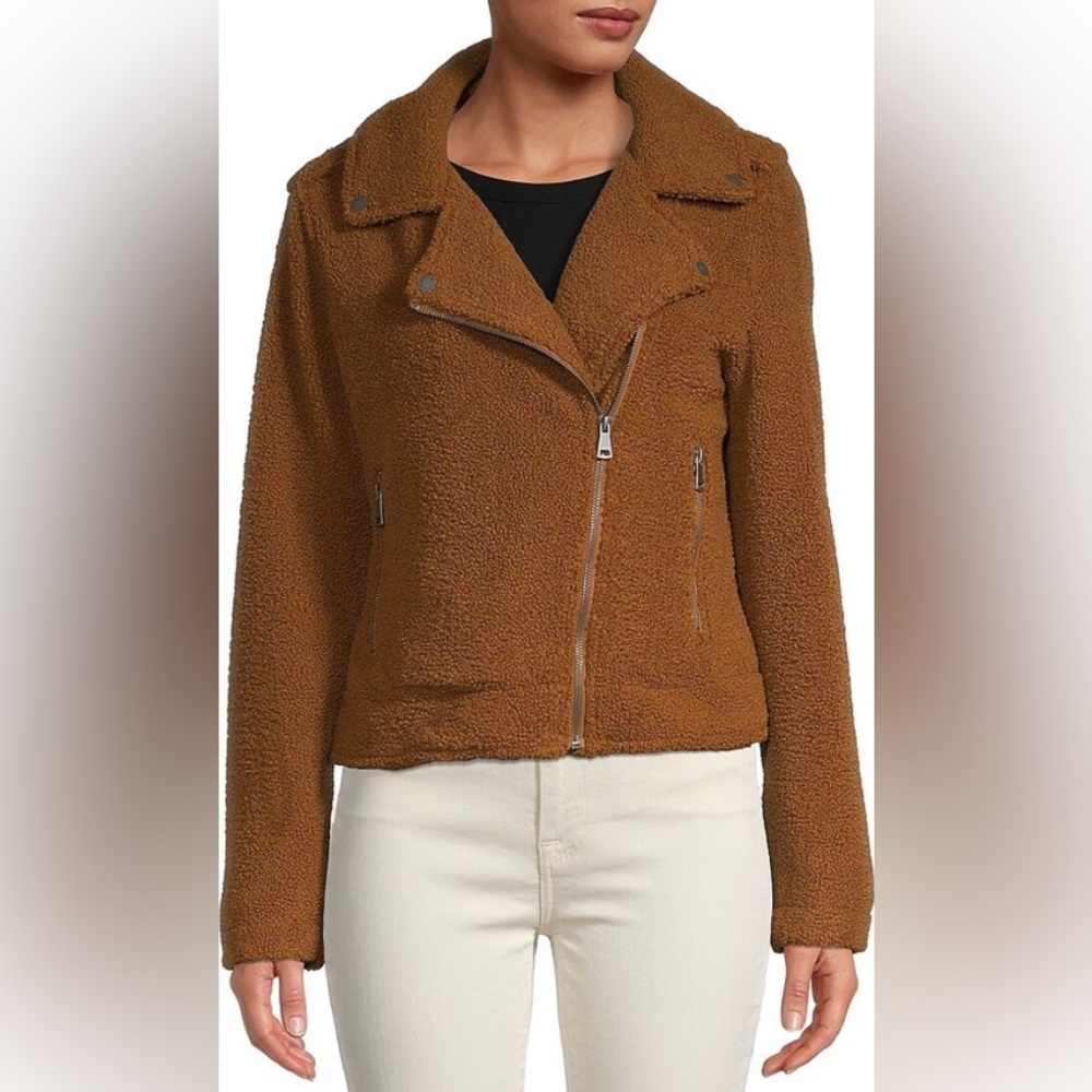 Max Studio Teddy Moto Jacket - Gem